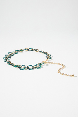 Resin Square Chain Belt | Anthropologie