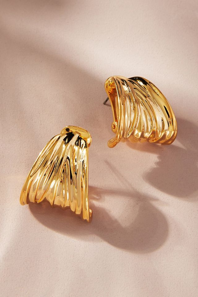 Curled Shell Earrings | Anthropologie