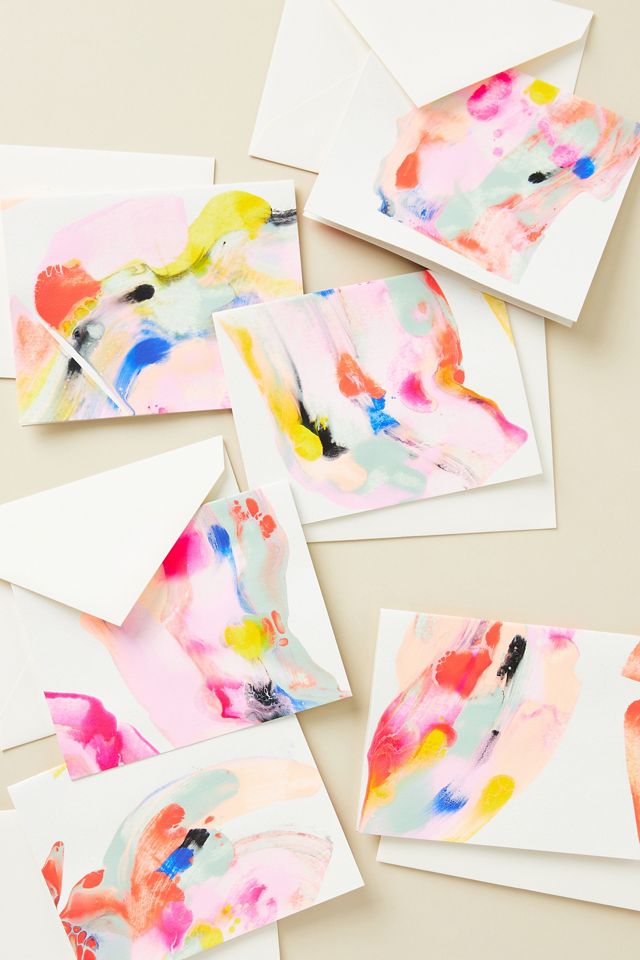 Candy Swirl Cards, Set of 6 | AnthroLiving