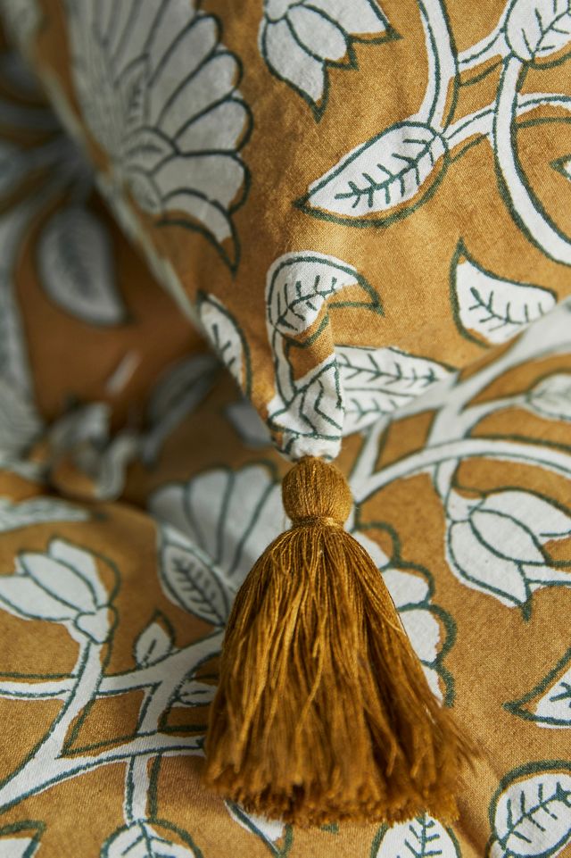 Savannah Yellow Cushion | Anthropologie