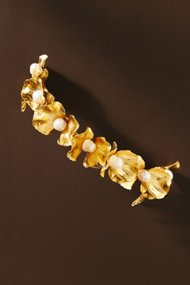 Nestina Accessories Floral Pearl Comb | Anthropologie