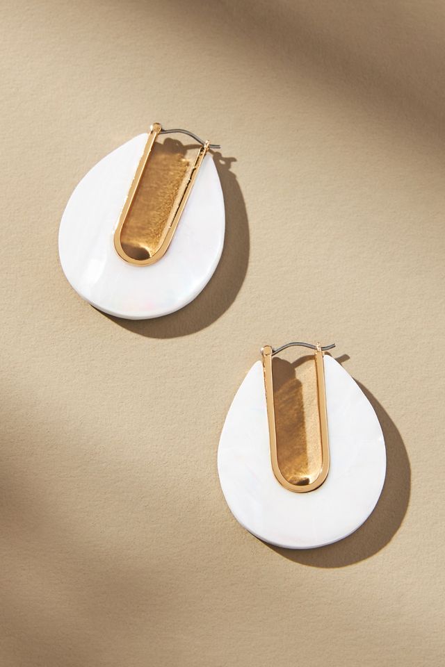 U-Shaped Stone Earrings | Anthropologie