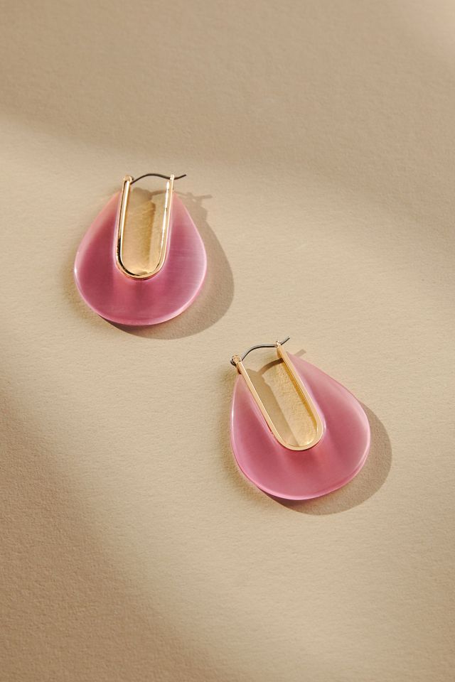 U-Shaped Stone Earrings | Anthropologie