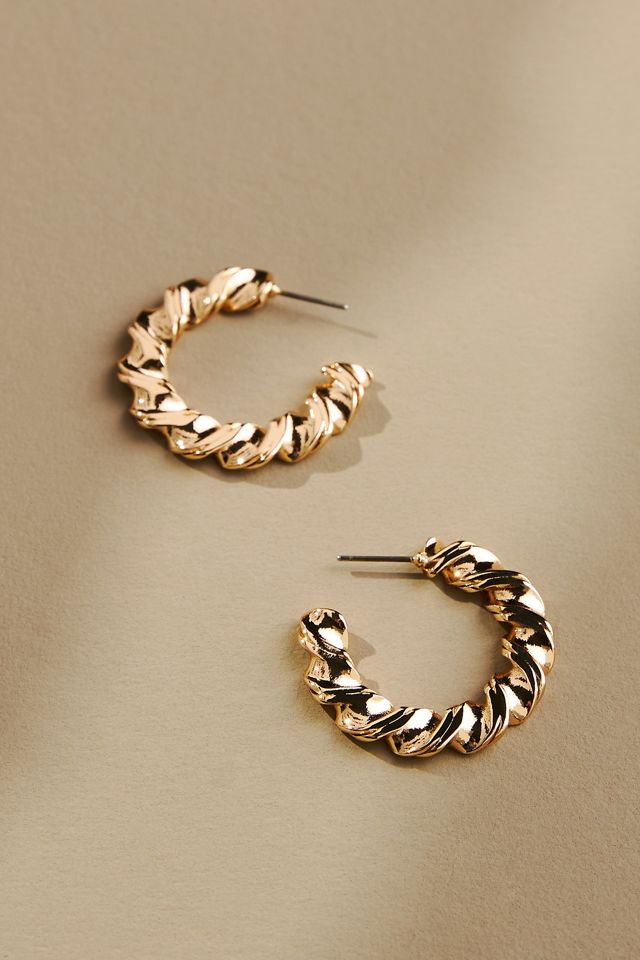 Braided Hoop Earrings | Anthropologie