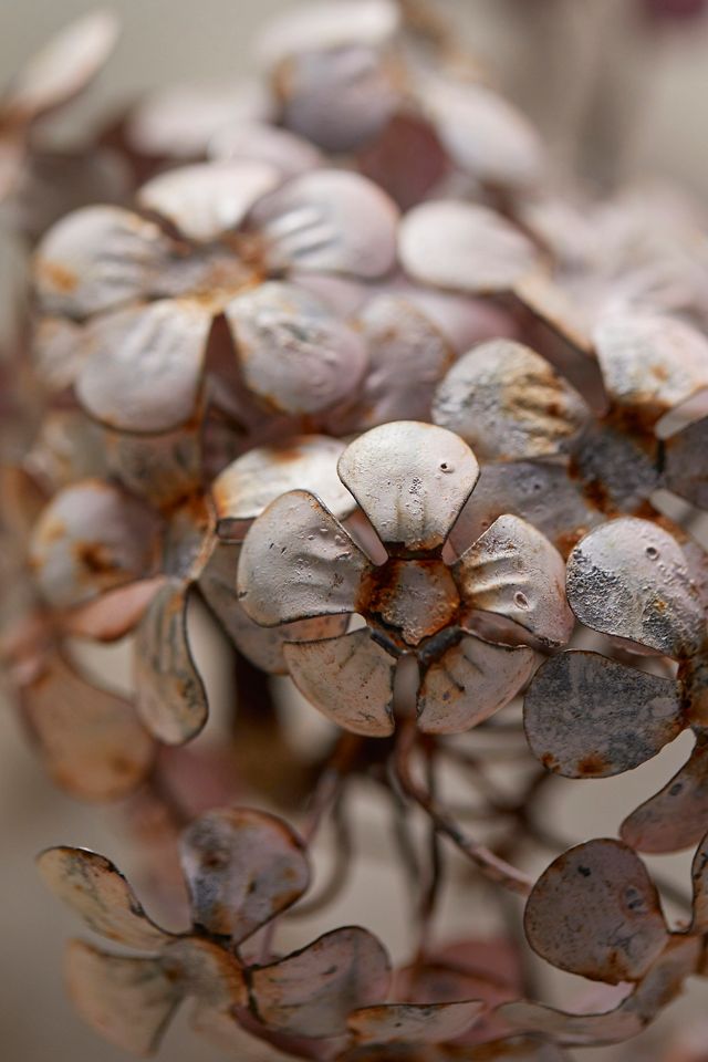 Colorful Hydrangea Iron Garland, 90" | Anthropologie