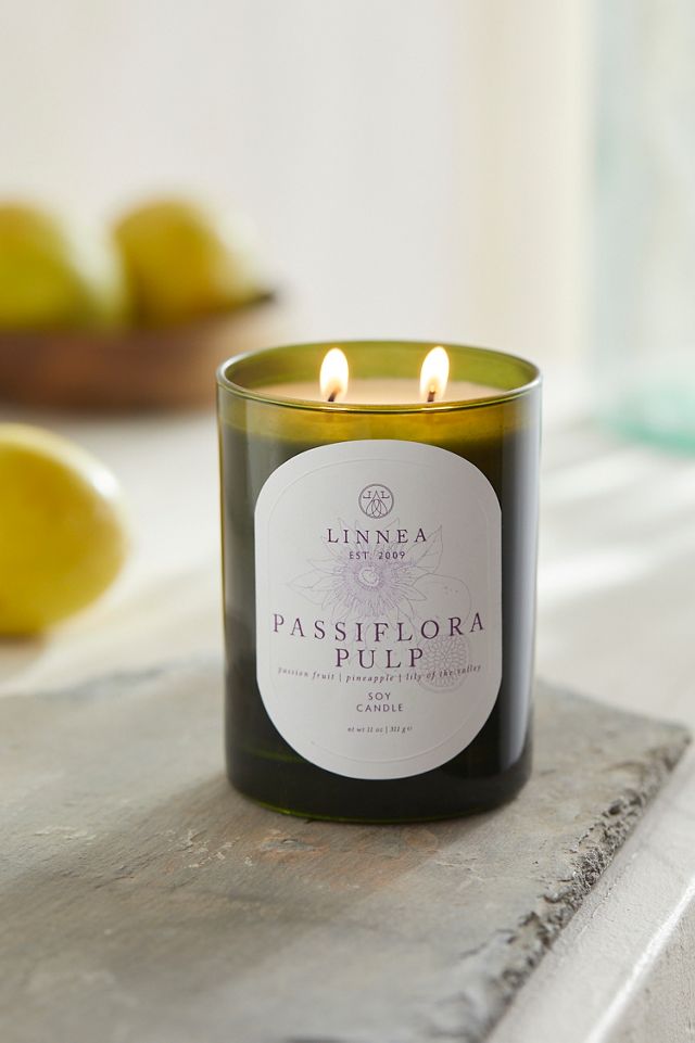 Linnea Botanik Glass Candle, Passiflora | AnthroLiving