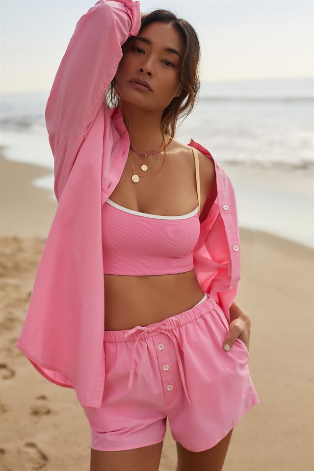 LSPACE Poplin Skipper Shorts | Anthropologie