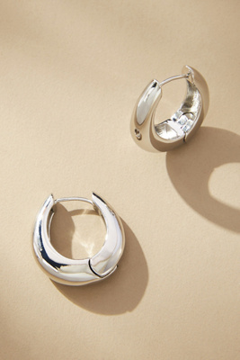 Wide Hoop Click Earrings | Anthropologie