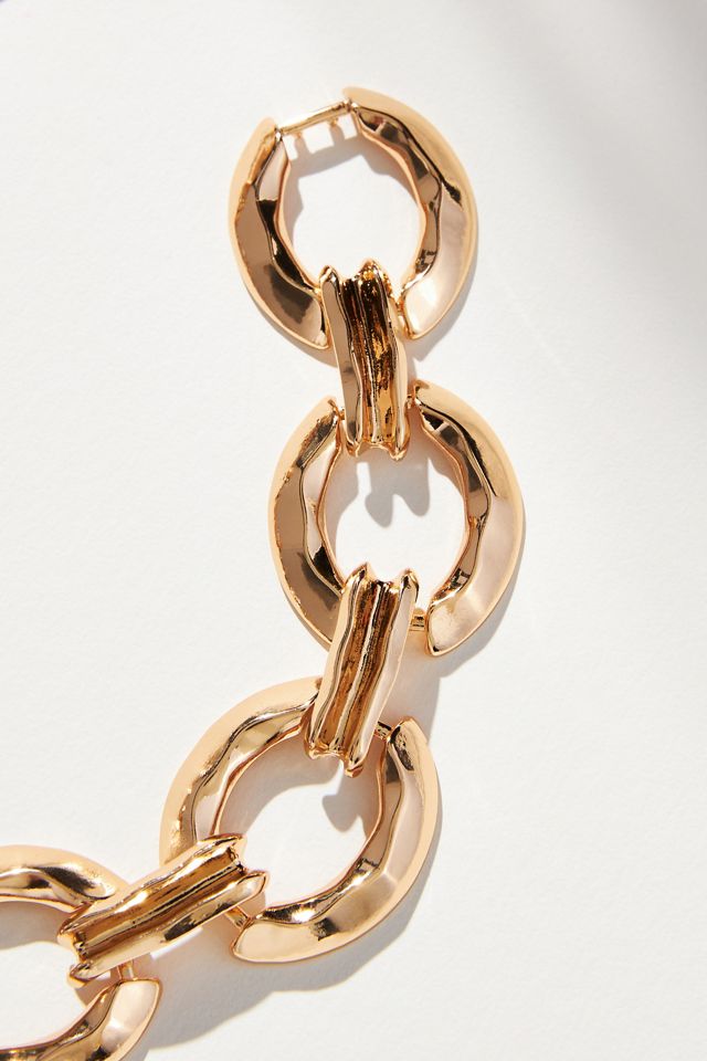 Oversized Chain-Link Choker Necklace | Anthropologie