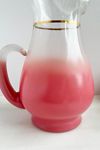 Old Flame Candle Co. Vintage 1950s Pink Blendo Glassware + Pitcher Set ...