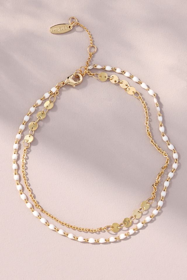 Double-Layer Anklet | Anthropologie