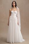 Watters Jaislyn Strapless Corset Lace Wedding Gown | Anthropologie