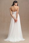 Watters Jaislyn Strapless Corset Lace Wedding Gown | Anthropologie