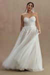 Watters Jaislyn Strapless Corset Lace Wedding Gown | Anthropologie