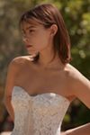 Watters Jaislyn Strapless Corset Lace Wedding Gown | Anthropologie