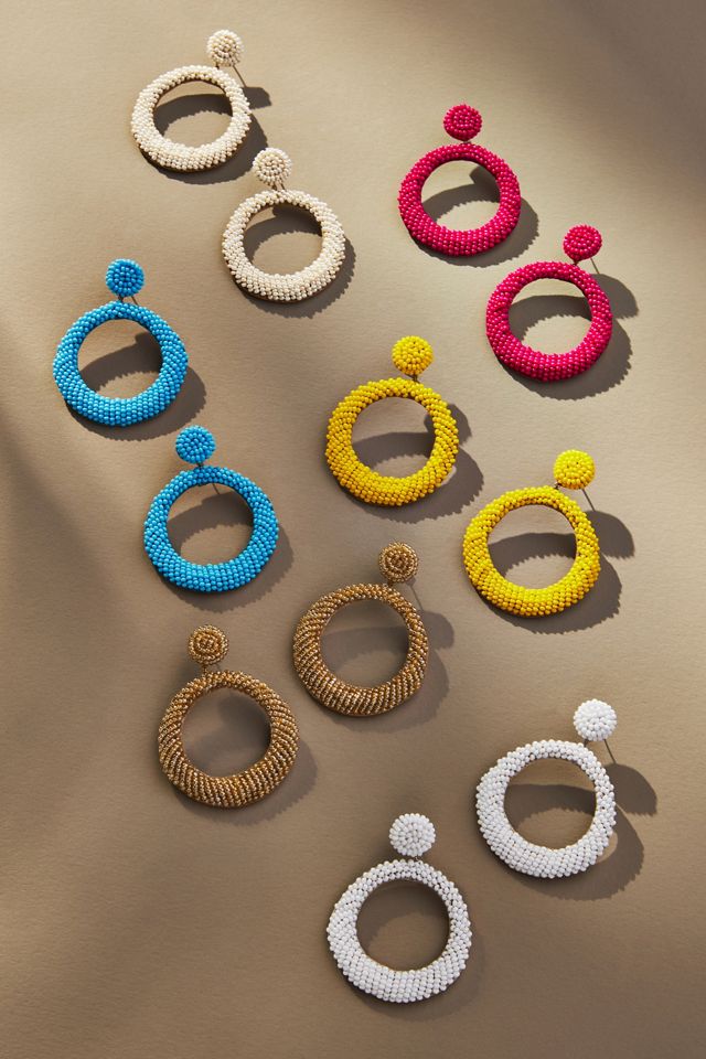 Deepa Gurnani Asta Circle Earrings | Anthropologie