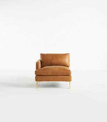 Bowen Leather Modular One-Arm Chair | AnthroLiving