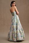 Mac Duggal Amelie Floral Brocade Strapless Gown | Anthropologie