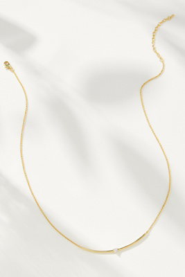 Gold-Plated Delicate Crystal Necklace | Anthropologie UK