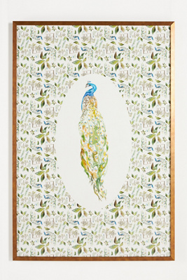 Peacock Toile 1 Wall Art | Anthropologie