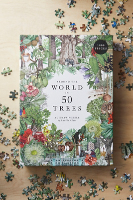 Around the World in 50 Trees Puzzle | AnthroLiving