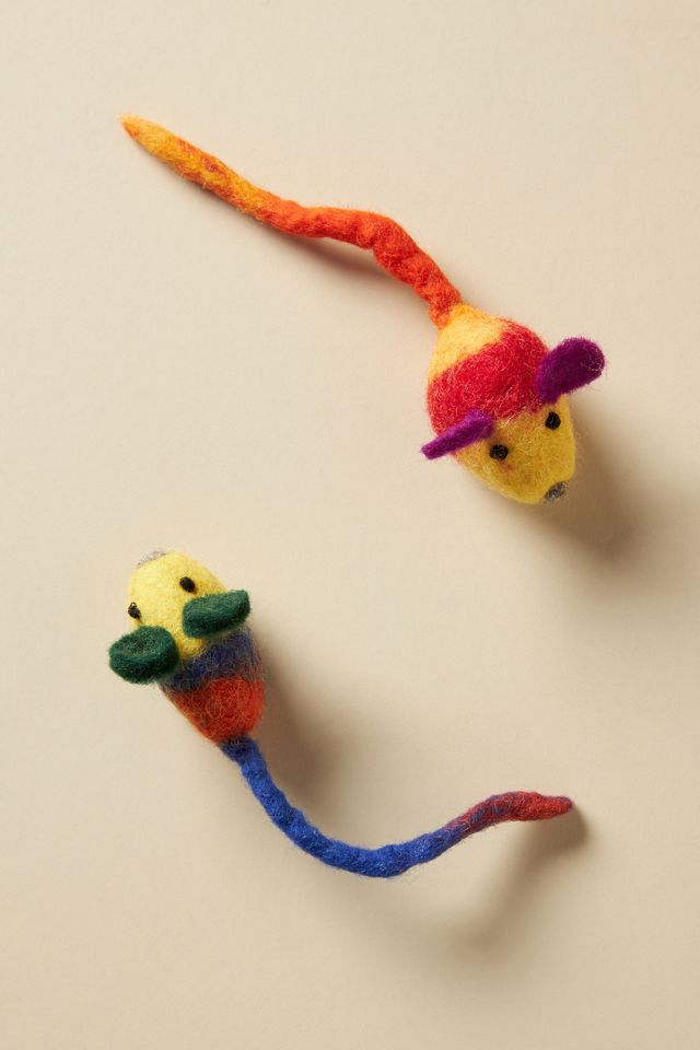 WARE of the DOG Wool Mouse Cat Toy Bundle | Anthropologie