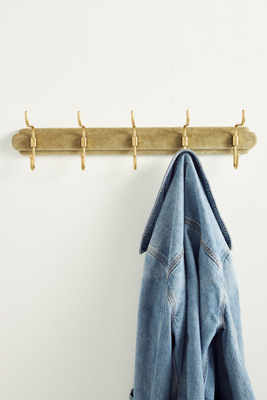Hazel Velvet Hook Rack | AnthroLiving