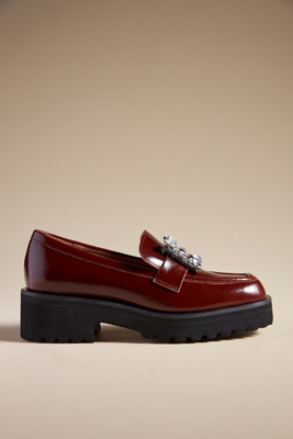 All Black Elton Lugg Loafers | Anthropologie