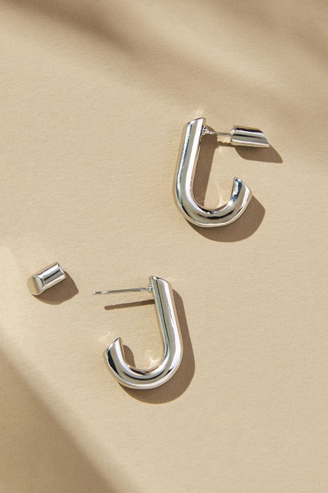 Small U-Shaped Hoop Earrings | Anthropologie