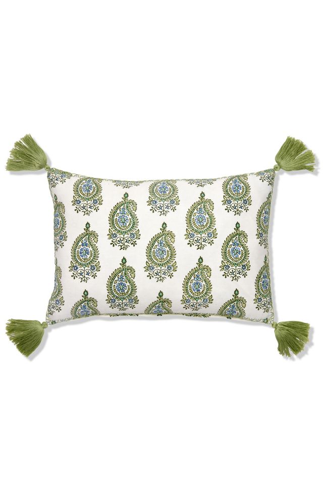 John Robshaw Nilay Sage Decorative Pillow Cover | AnthroLiving