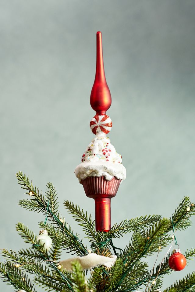 Christmas Cupcake Tree Topper | Anthropologie