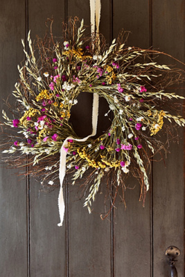 Preserved Spring Garden Wreath | Terrain