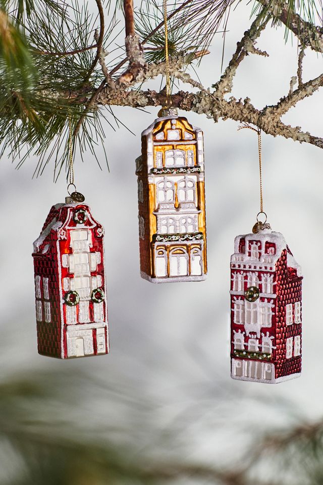 Dutch Townhouse Glass Ornament | AnthroLiving