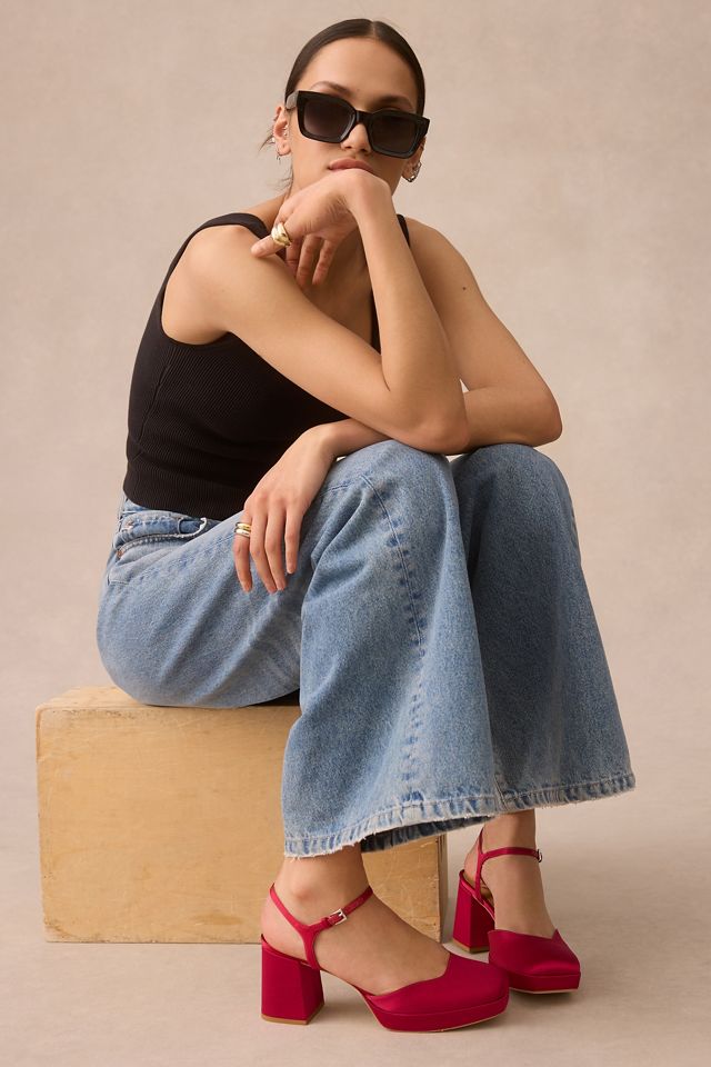 Reformation Marisol Platform Heels | Anthropologie