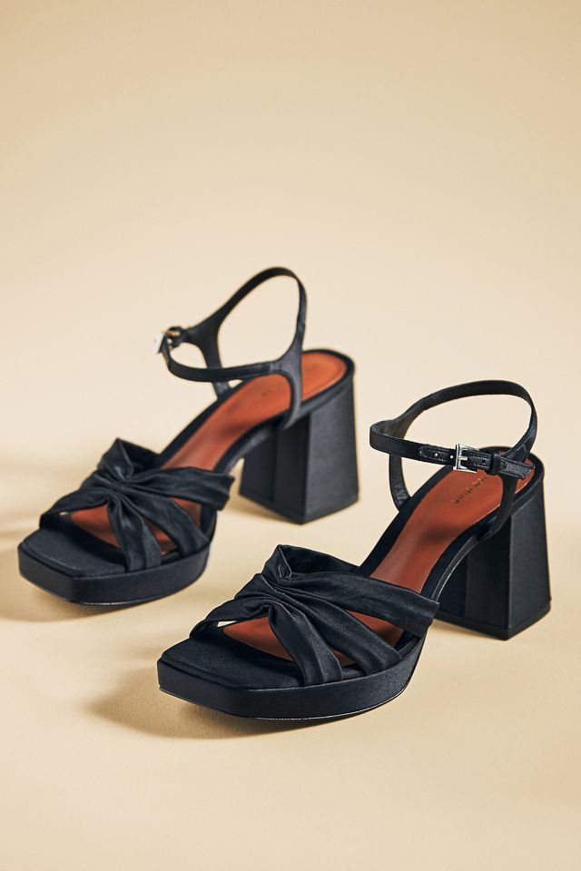 Reformation Maize Platform Heeled Sandals | Anthropologie