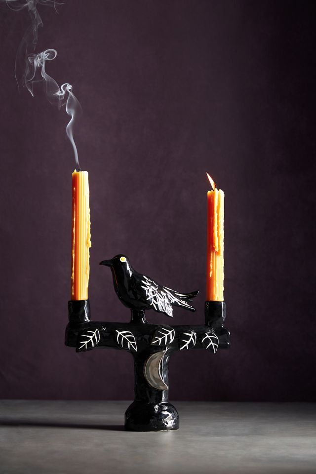Francesca Kaye for Anthropologie Ceramic Halloween Candelabra ...