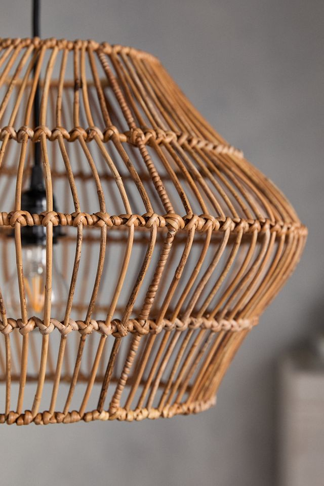 Open Weave Rattan Pendant | Terrain
