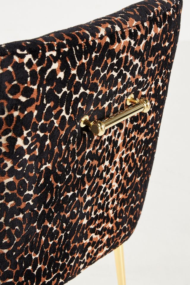 Woven Leopard Elowen Dining Chair | Anthropologie