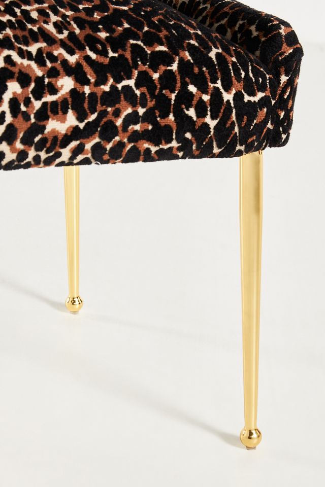 Woven Leopard Elowen Dining Chair | Anthropologie