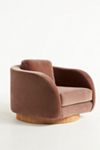 Erin Fetherston for Anthropologie Dulcette Velvet Swivel Arm Chair ...