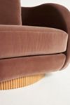 Erin Fetherston for Anthropologie Dulcette Velvet Swivel Arm Chair ...