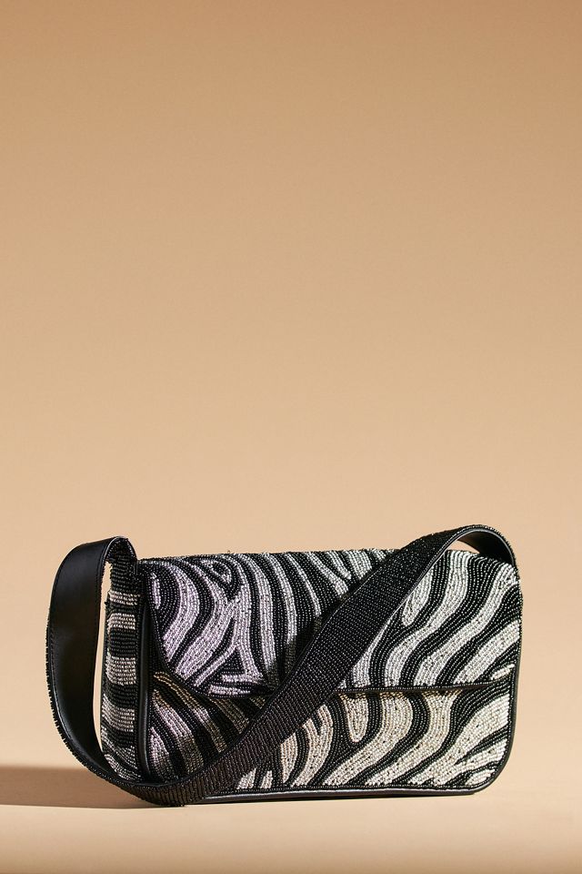 The Fiona Beaded Bag: Oversized Zebra Edition | Anthropologie