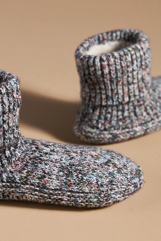 Bombas Sherpa Lined Bootie Gripper Slippers Anthropologie