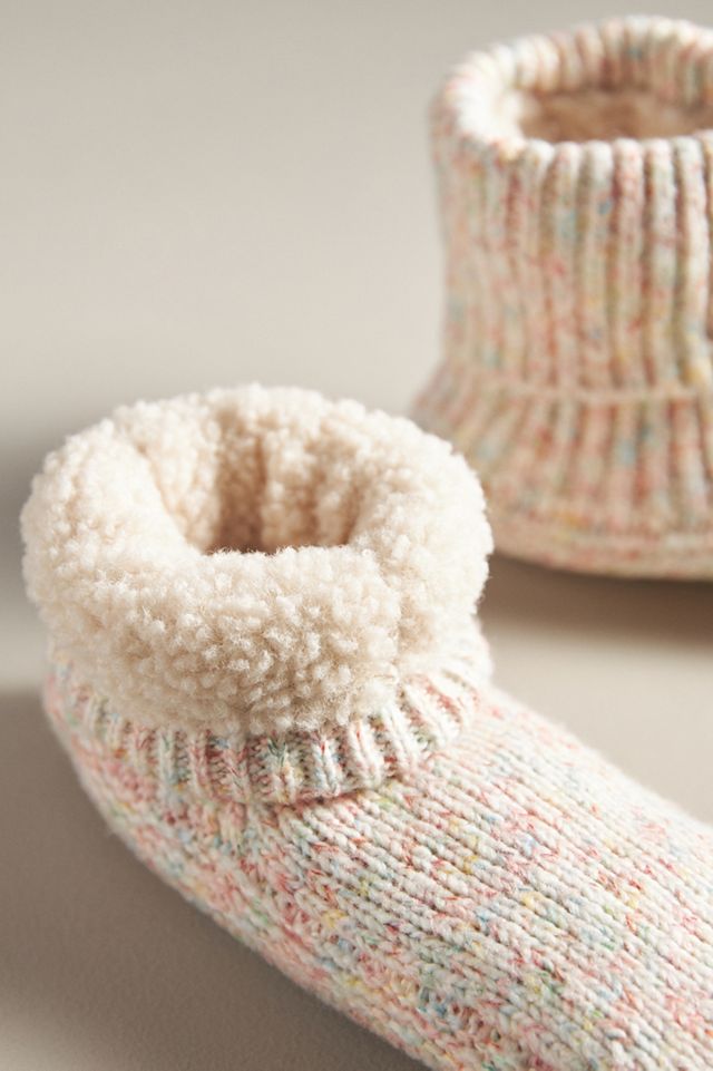 Bombas Sherpa-Lined Bootie Gripper Slippers | Anthropologie