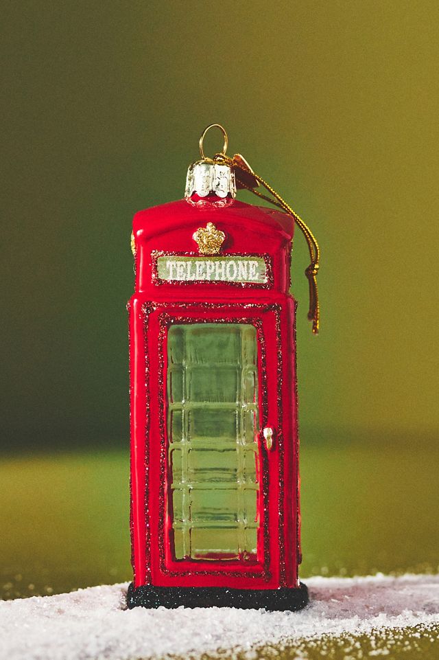 Red Phone Booth Ornament | AnthroLiving