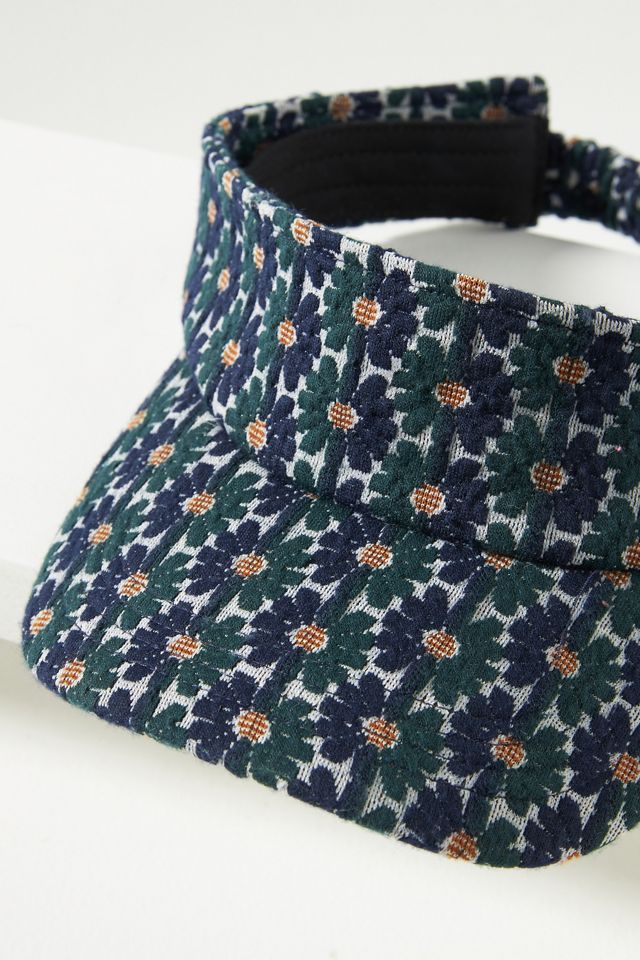 Floral Printed Visor | Anthropologie
