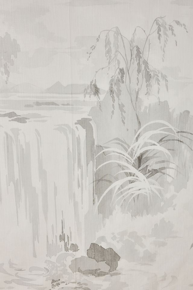 Waterfall Linen Mural | AnthroLiving