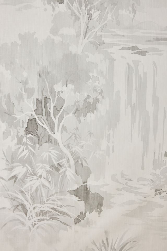 Waterfall Linen Mural | AnthroLiving
