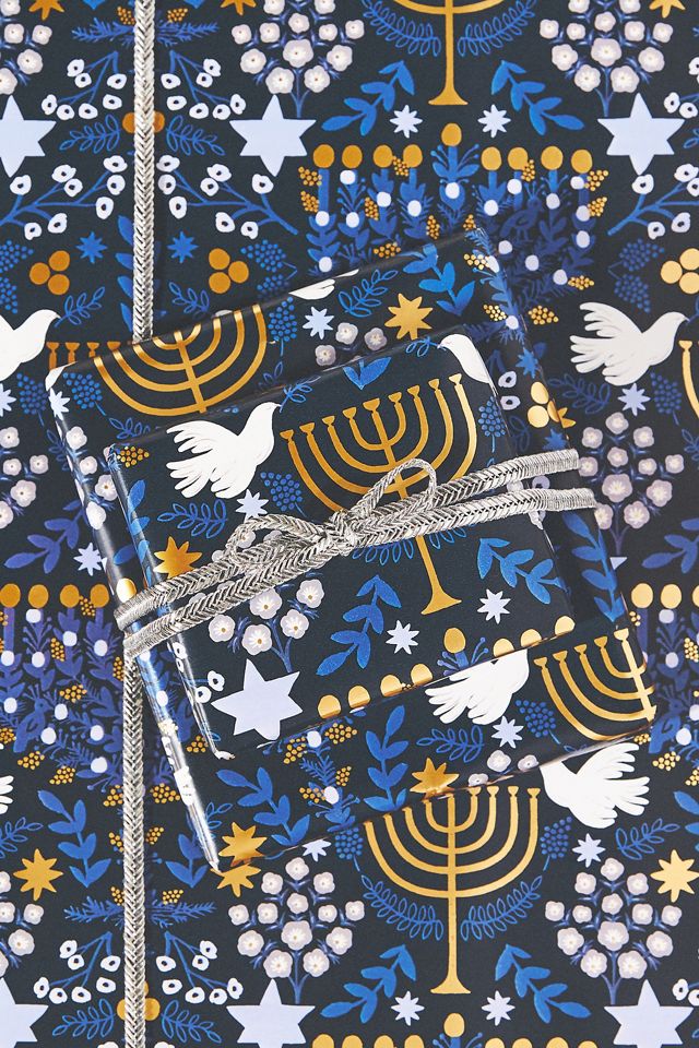 Rifle Paper Co. Hanukkah Wrapping Paper Roll | AnthroLiving