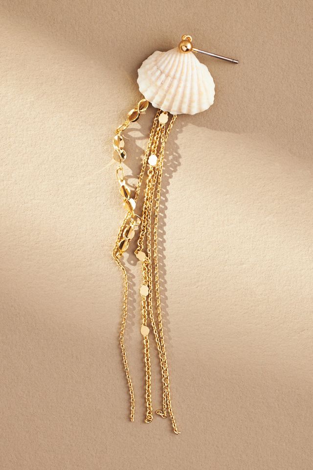 Shell Chain Drop Earrings | Anthropologie